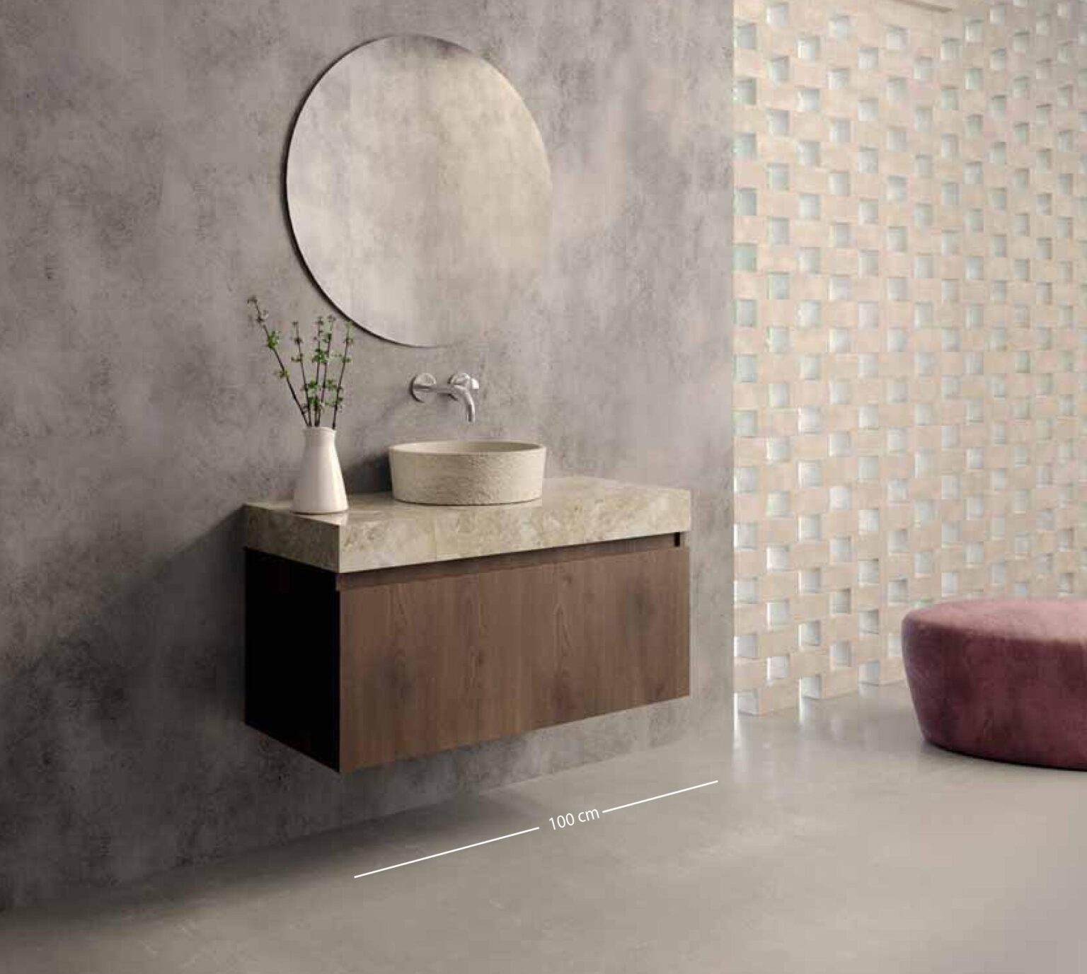 ΕLITE BATH-ΕΠΙΠΛΟ ΜΠΑΝΙΟΥ 14 ( ΒΑΣΗ + ΚΑΘΡΕΠΤΗΣ + ΝΙΠΤΗΡΑΣ ) ΜDF ΦΥΣΙΚΟ ...