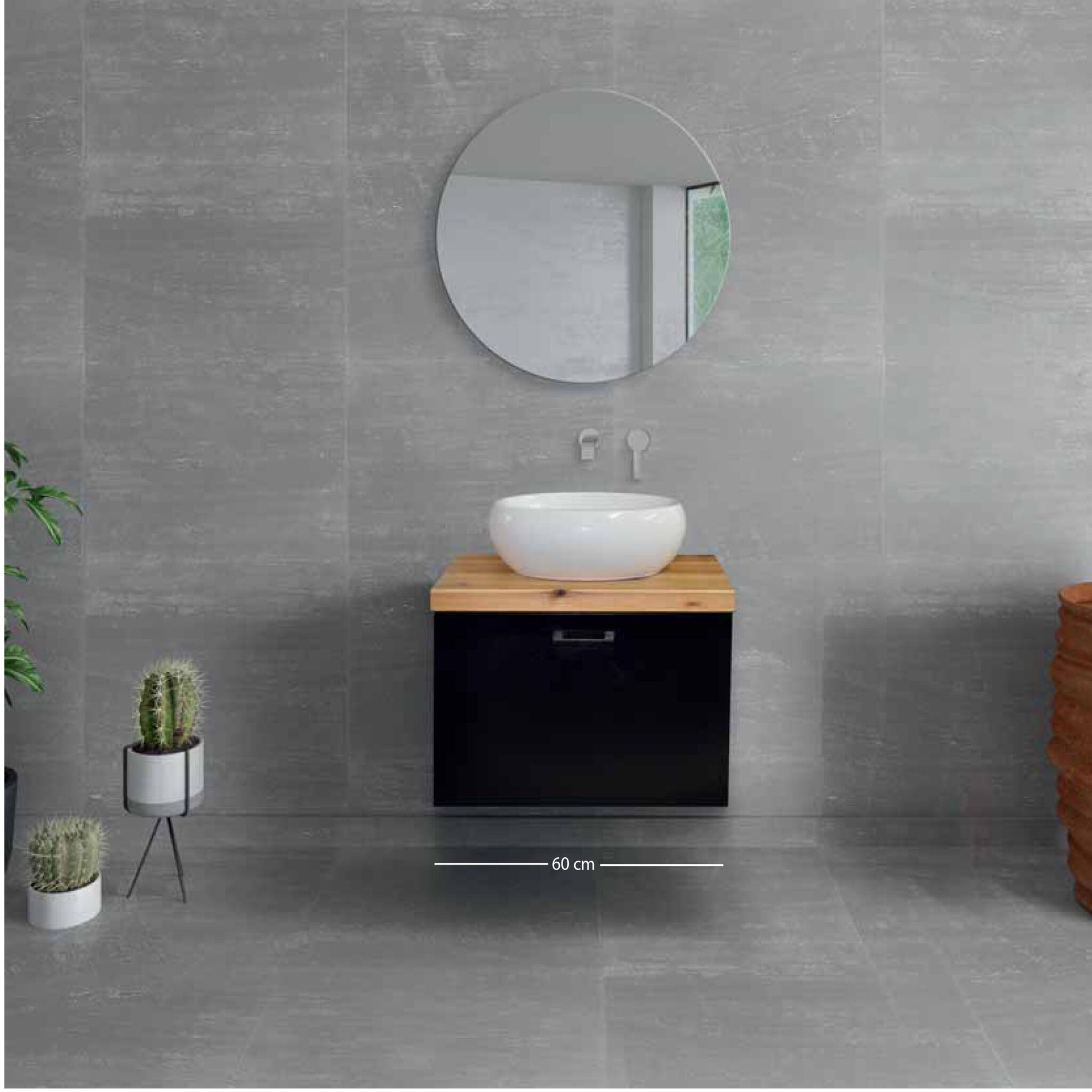 ΕLITE BATH-ΕΠΙΠΛΟ ΜΠΑΝΙΟΥ 25 ( ΒΑΣΗ + ΚΑΘΡΕΠΤΗΣ + ΝΙΠΤΗΡΑΣ ) MDF ΛΑΚΑ ...